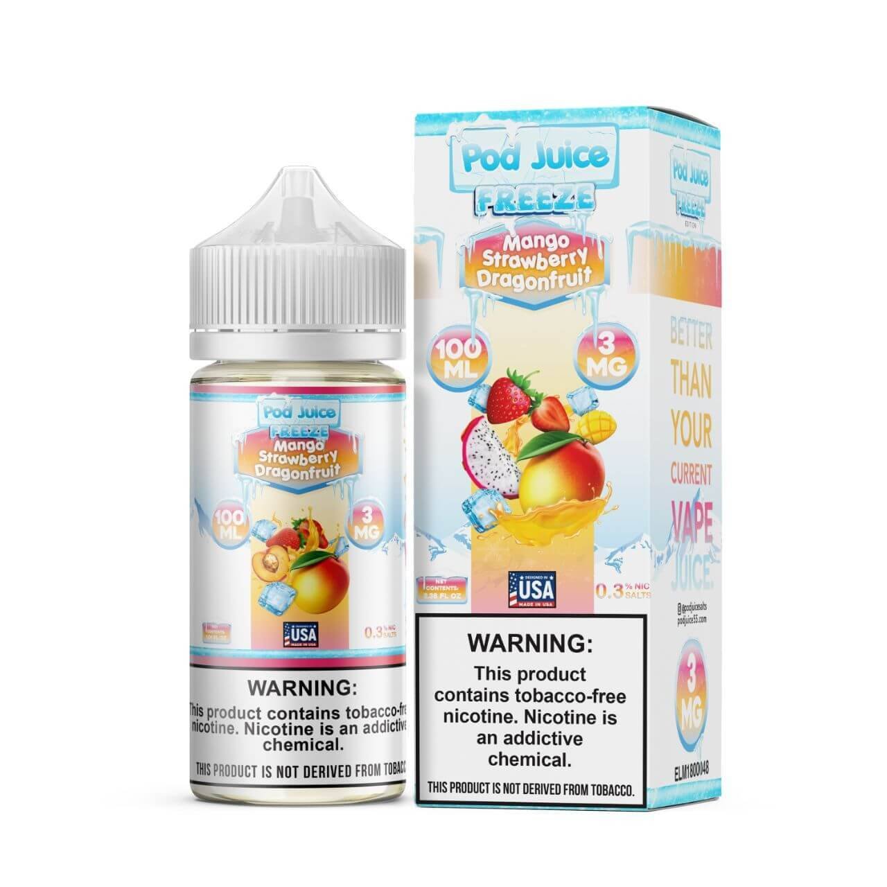 POD JUICE MANGO STRAWBERRY DRAGONFRUIT FREEZE 100ML – Cloud Street PK